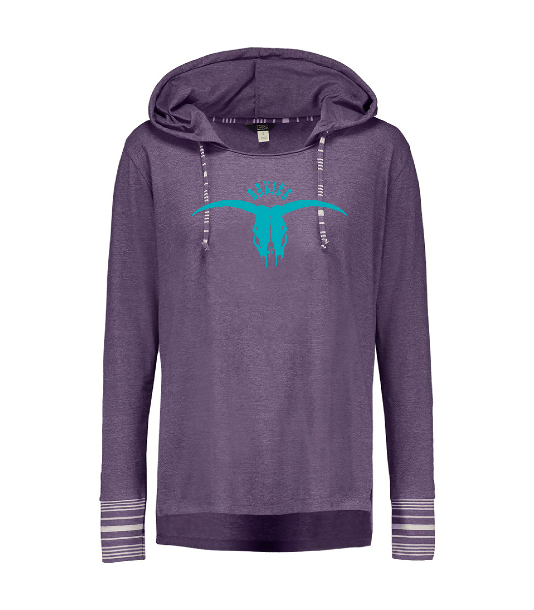 COWSKULL LONGSLEEVE TEE WITH HOOD – Oakies Board Shop