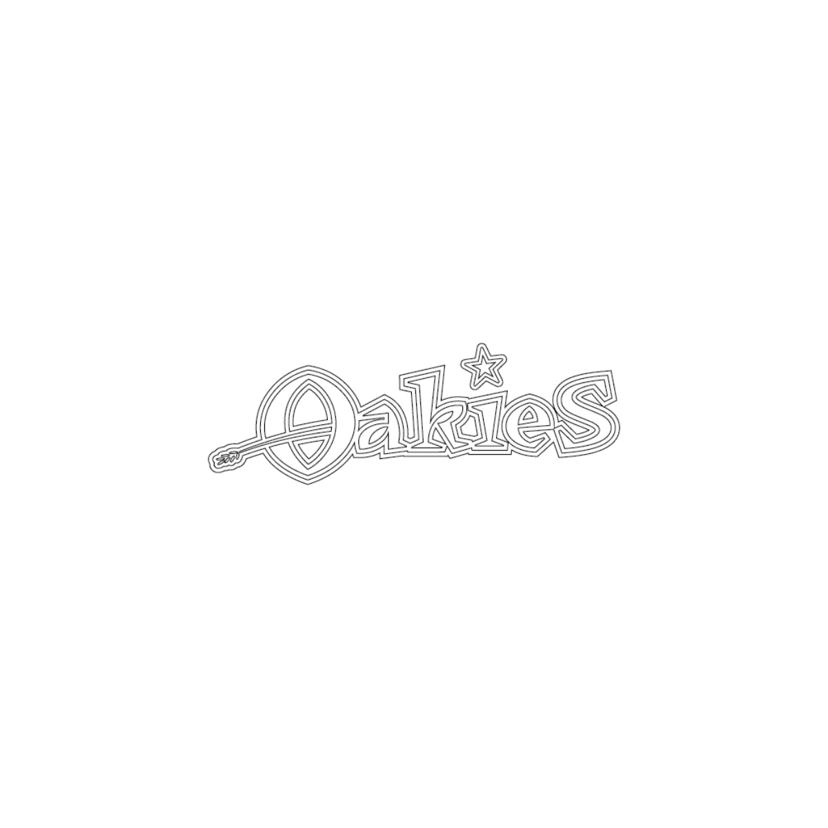 ORIGINAL LOGO STICKER – Oakies Board Shop